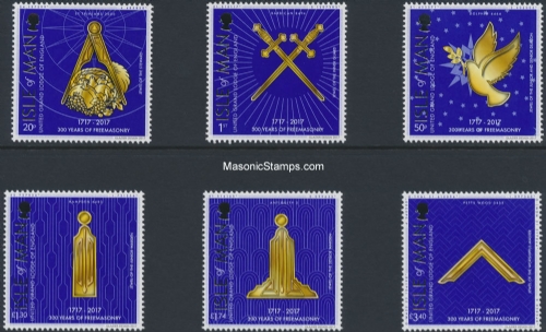 300 Years of Freemasonry Limited Edition UGLE Stamp Set - Model # 363943