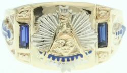 Custom Past Masters Side Jeweled Ring - Model # 359598