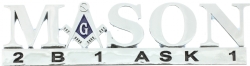 MASON 2B1 ASK1 Chrome Emblem - Model # 361210